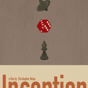 Chirstopher Nolan Minimalist Poster Set 7 Films Interstellar Inception ...