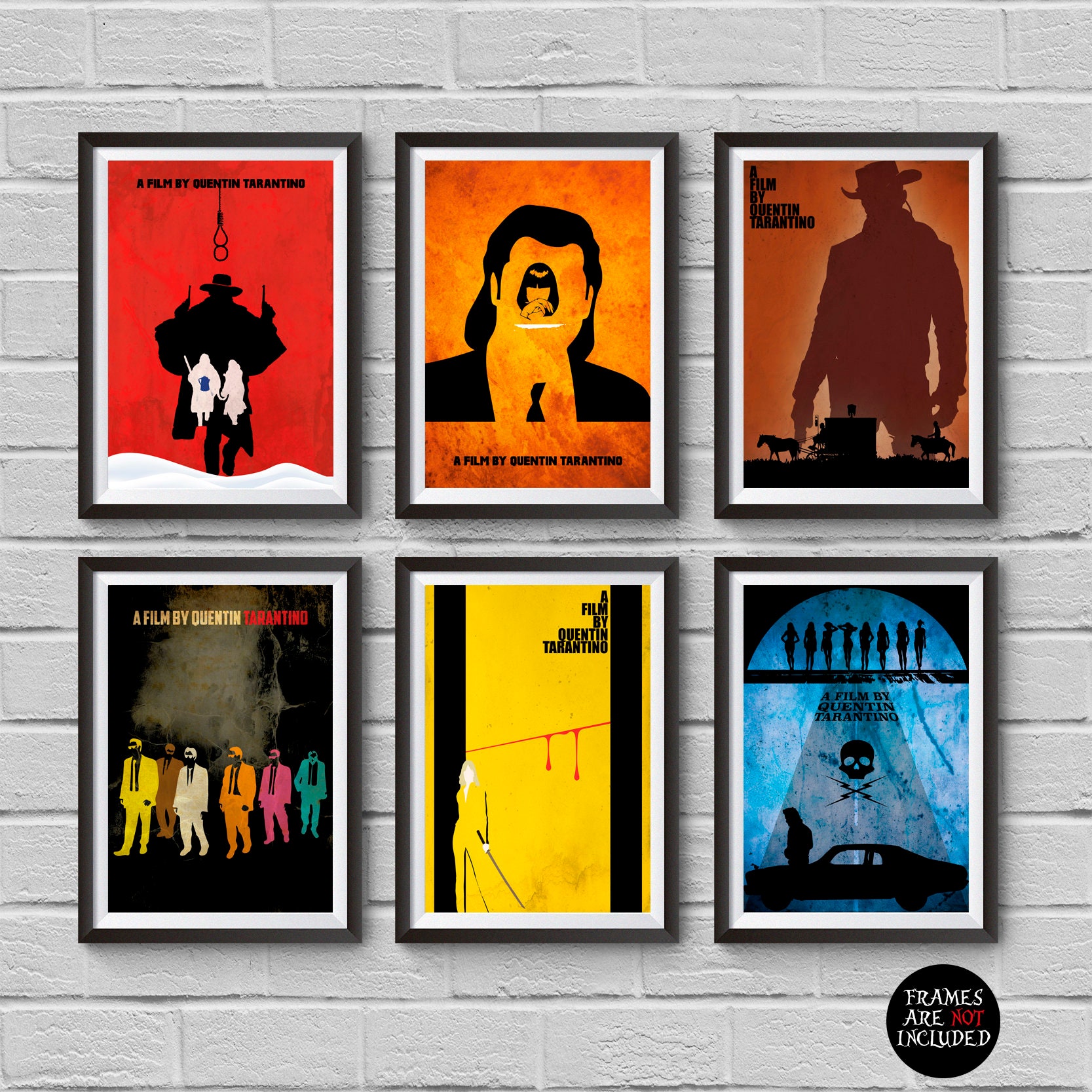 Quentin Tarantino Minimalist Movie Posters