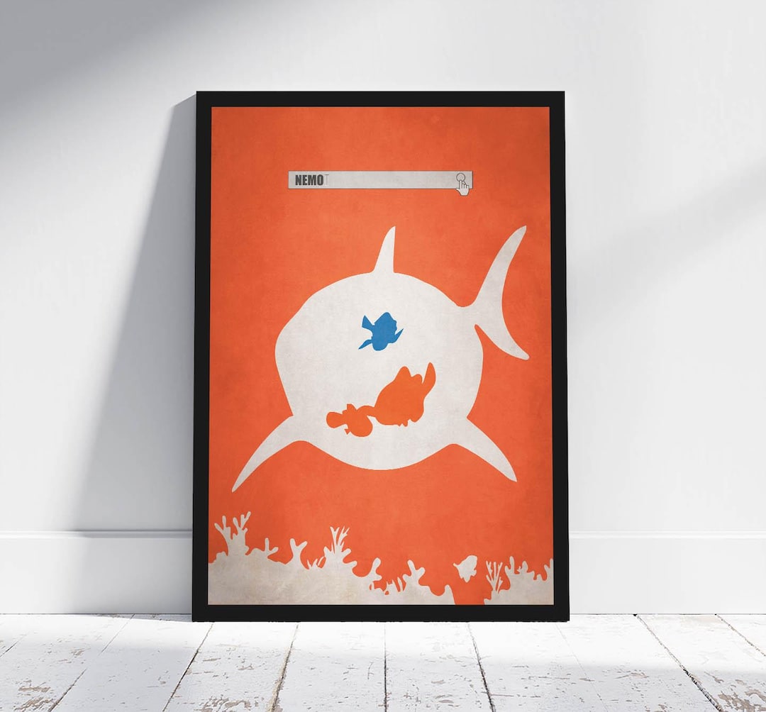 Finding Nemo Minimalist Poster Disney and Pixar Animation Alternative ...