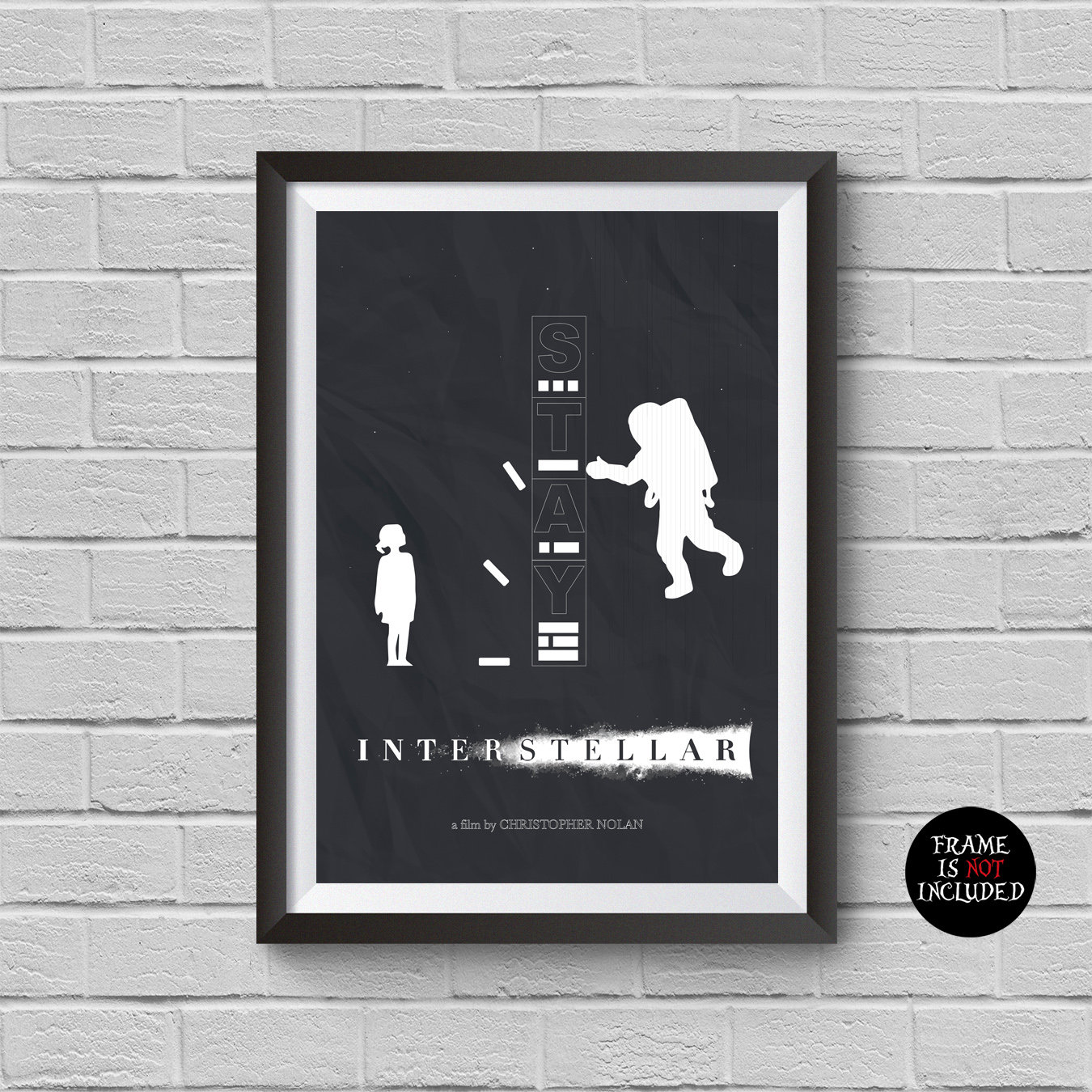Interstellar Minimalist Poster A Christopher Nolan Alternative - Etsy