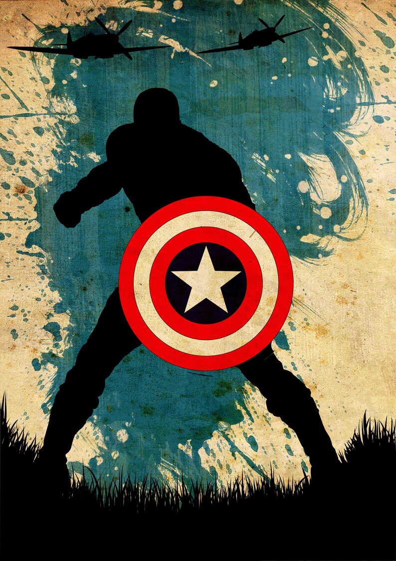 Avengers Poster Set 4 Vintage Poster Marvel Movie Print - Etsy