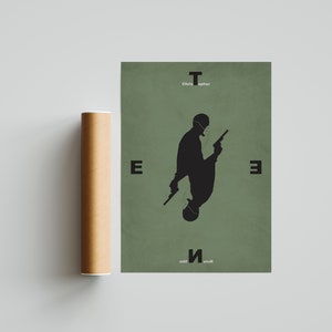 Tenet Minimalist Poster Christopher Nolan Alternative Movie Print John ...