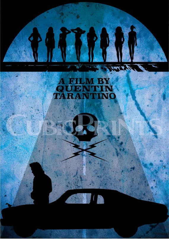 Art & Collectibles Death Proof minimalist movie poster Tarantino poster ...