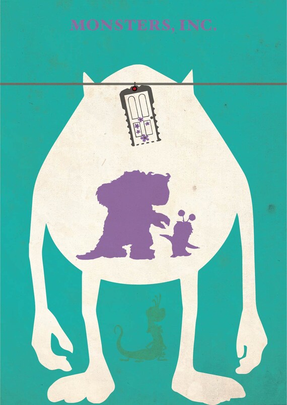 Monsters Inc Poster On Wall