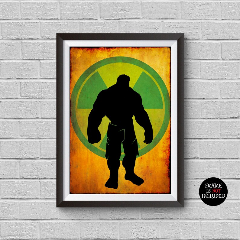 The Avengers Hulk Minimalist Vintage Poster Avengers - Etsy