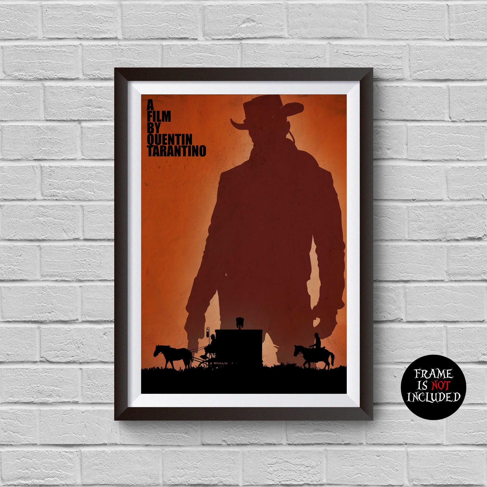 Django Unchained Minimalist Poster A Film by Quentin Tarantino - Etsy