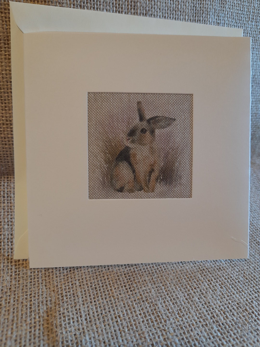 Bunny Padded Card, Lovely Bunny Cards, Blank Bunny/rabbit Cards - Etsy