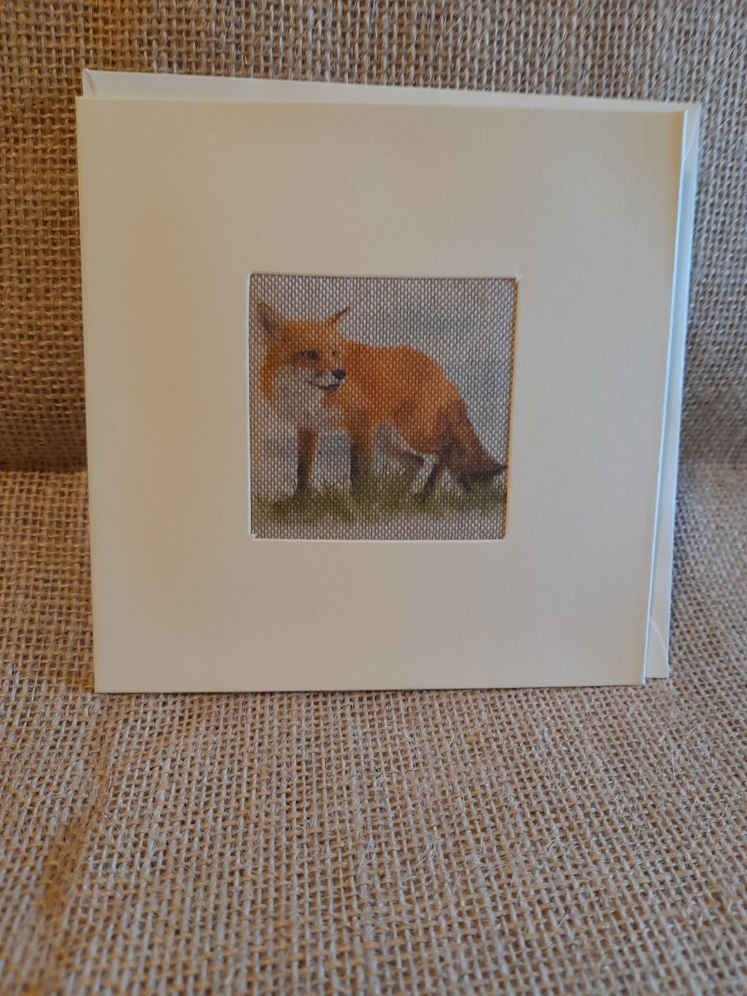Fox Padded Card, Lovely Fox Cards, Blank Red Fox Cards - Etsy