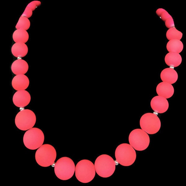 Pink Necklace - Etsy