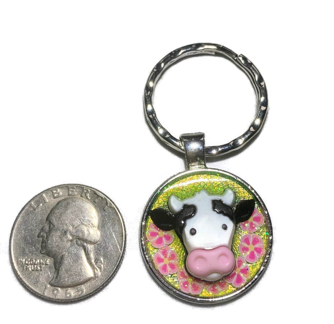 Keychains | 3D Keychain | Cow Keychain | Dairy Cow Keychain | Charm ...
