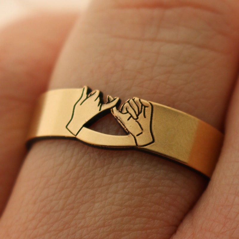 Gold Promise Ring - Etsy