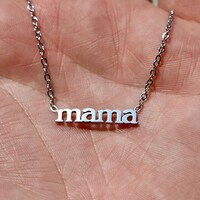 18k Gold Plated MAMA Letter Necklace: Stainless Steel Mom Gift - Etsy
