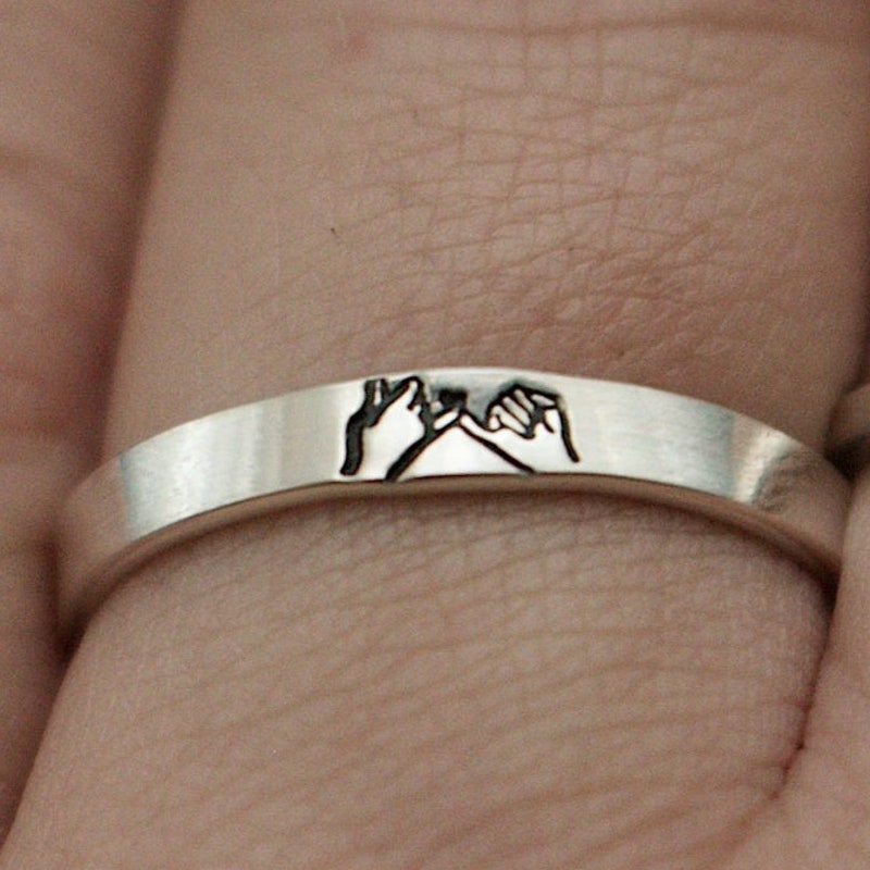 Minimalist Promise Ring - Etsy