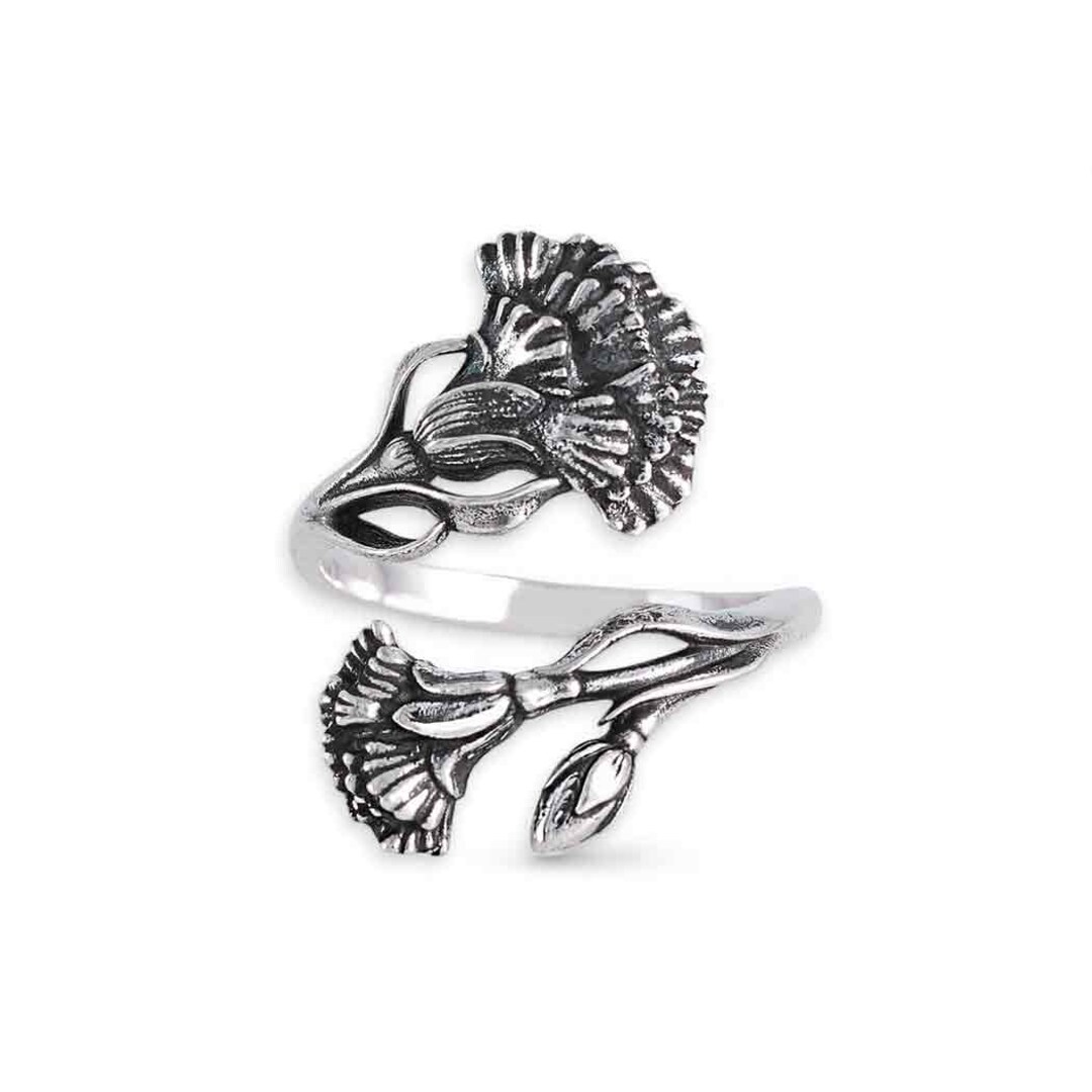 Carnation Ring | January Birth Flower Ring | Best Friend Gift ...