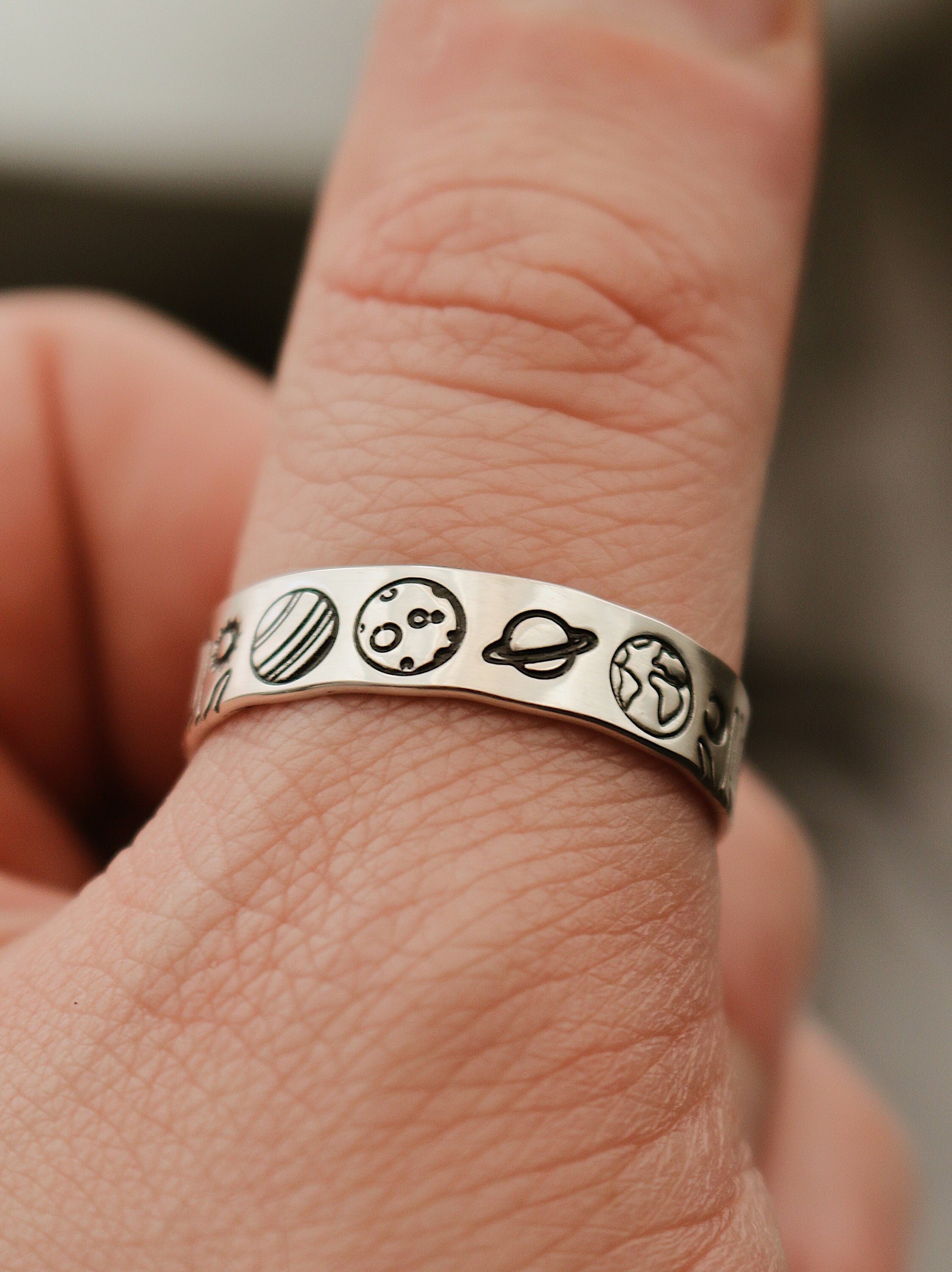 Solar System Set Wedding Band