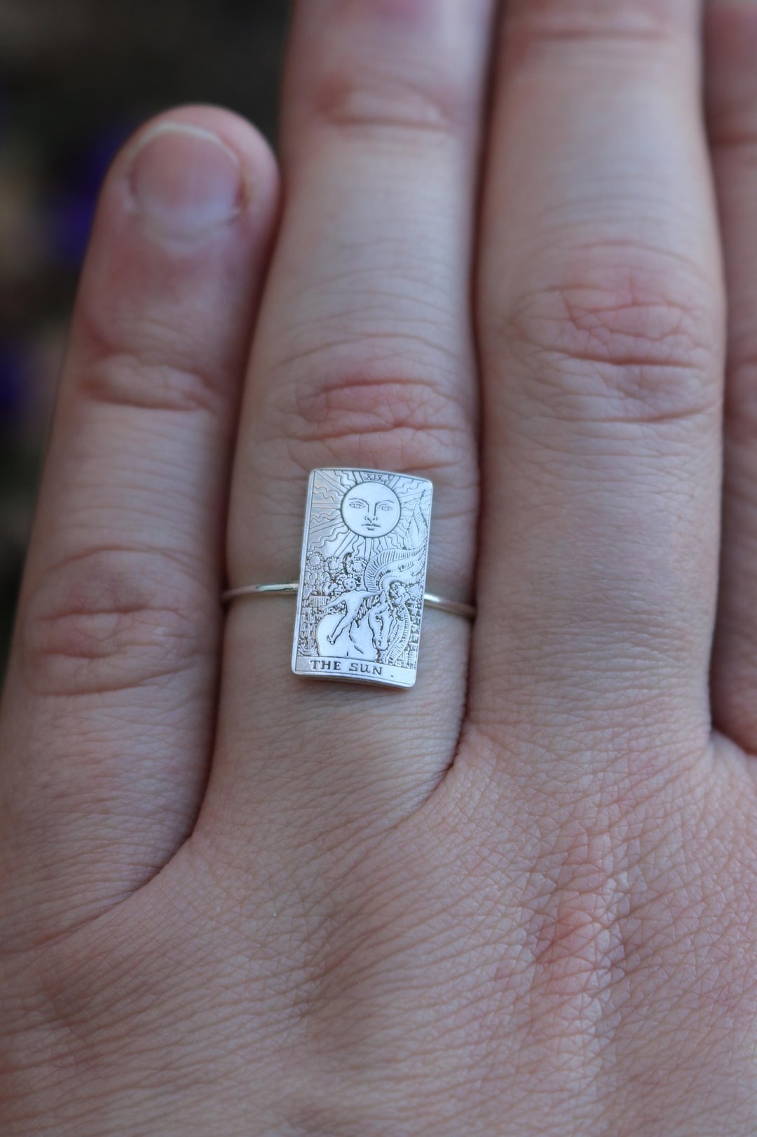 Sterling Silver Tarot Card Ring: Major Arcana, Mystic Jewelry - Etsy