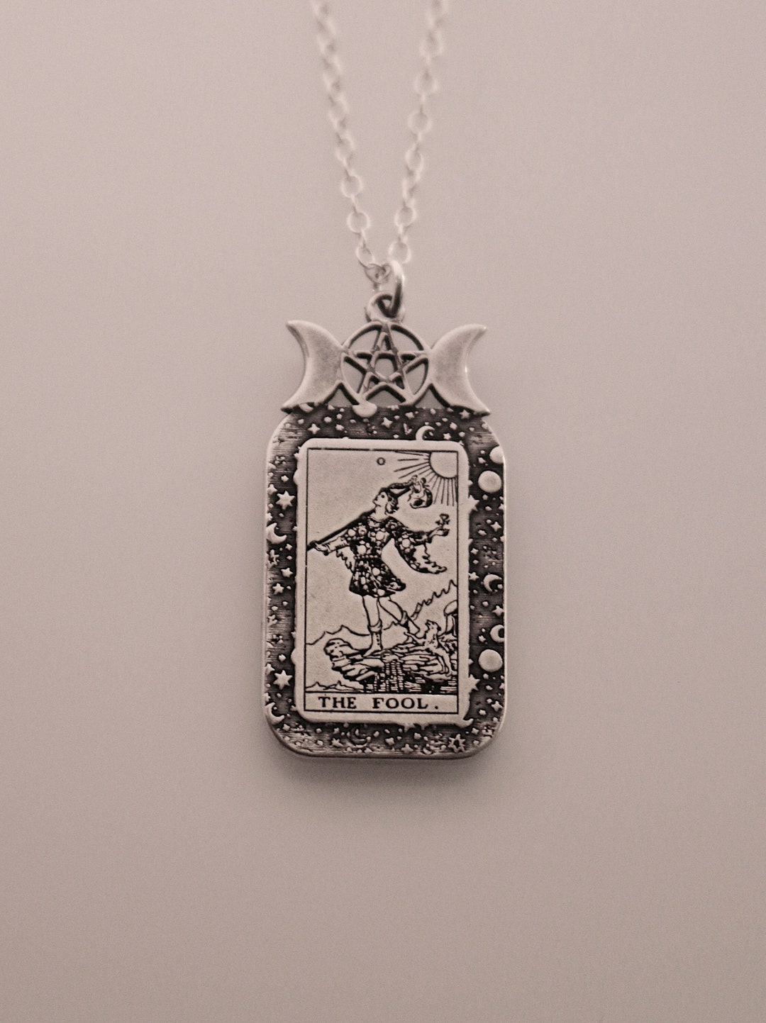 The Fool Tarot Card Necklace | Best Friend Birthday Gift | Tarot Card ...