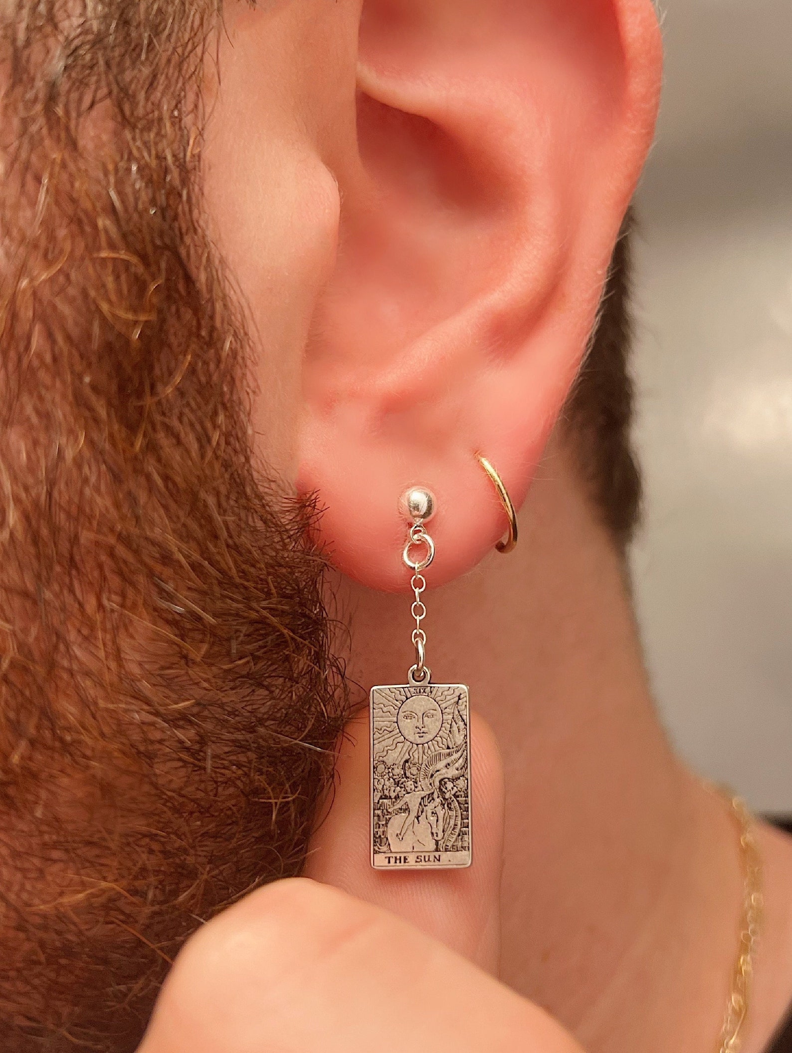 22 CARDS: Dainty Tarot Card Sterling Silver Dangle Earrings | Best ...