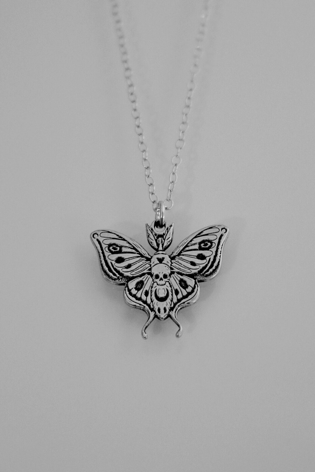 Death's Head Hawk Moth Necklace | Detailed Moth Mystical Necklace ...