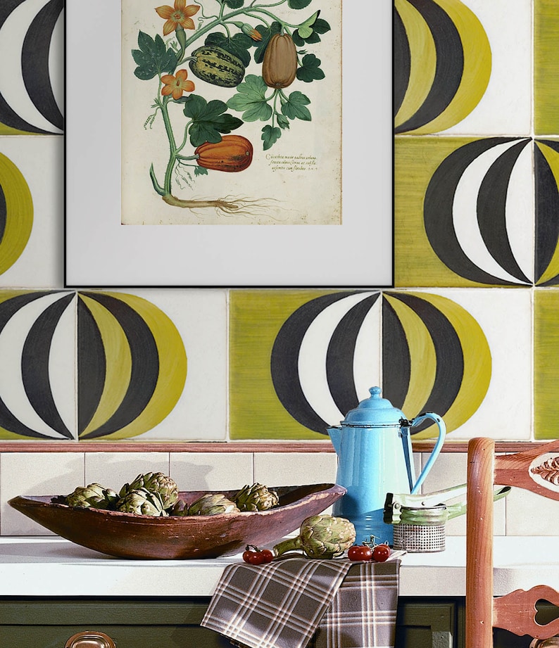 Art Deco Funky Tiles Wallpaper Midcentury Modernist Retro - Etsy