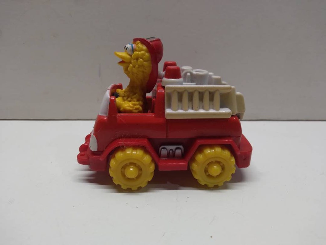 Muppets Sesame Street Big Bird Fire Truck Made by Mattel Diecast Car ...