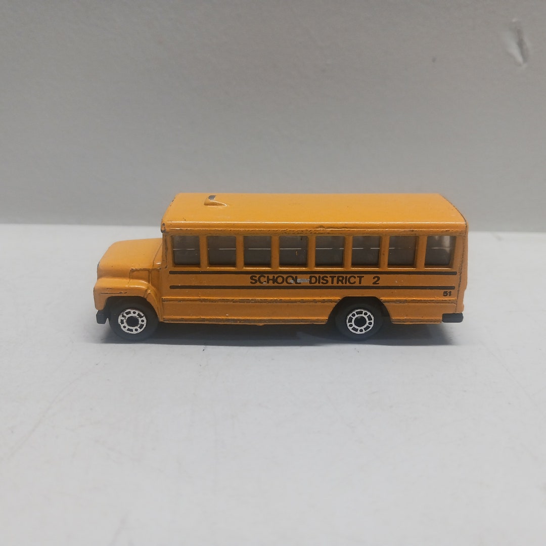 Match Box 1985 School Bus Metal Car Toy Diecast Toys - Etsy