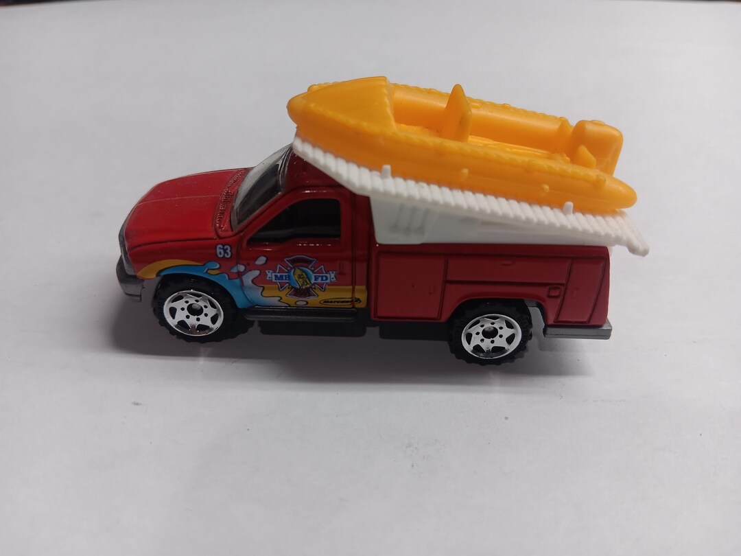 Matchbox Fire Rescue Truck and Boat Diecast Car. - Etsy