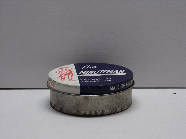 Vintage The minuteman super air rifle pellets full tin .22 cal | Etsy