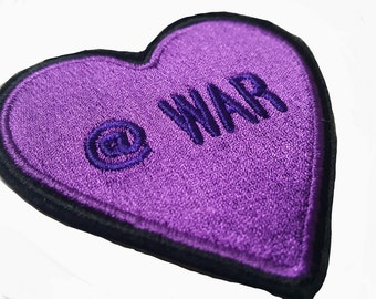 Pink Heart Emoji Patch | Etsy