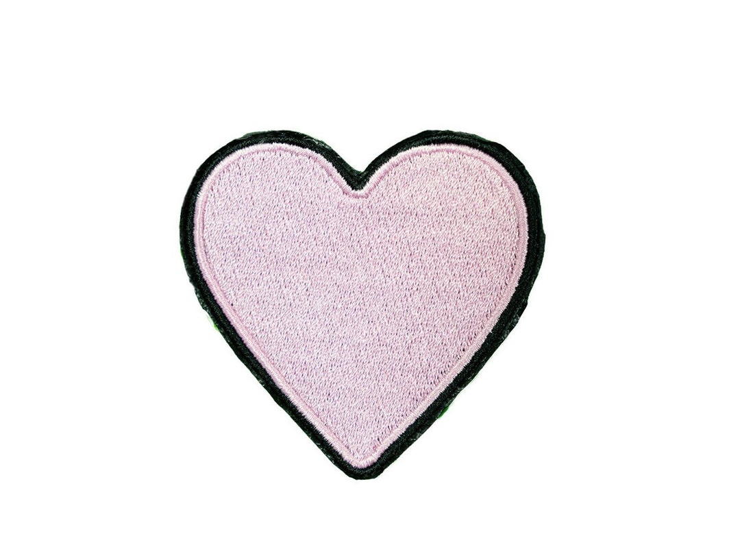 Pink Heart Emoji Patch - Etsy