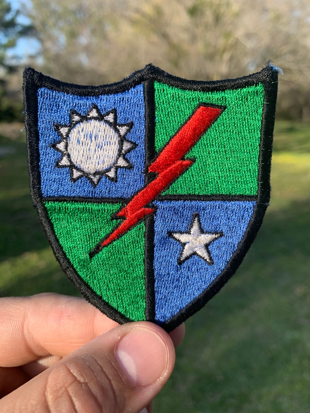 Red Lightning Patch - Etsy