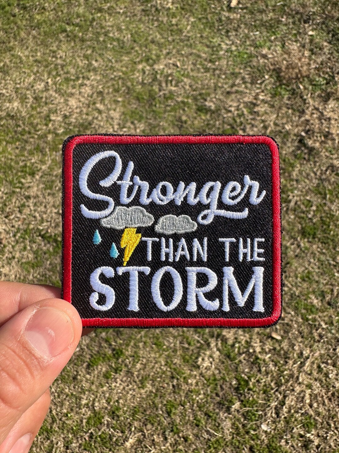 Stronger Than the Storm Patch - Etsy
