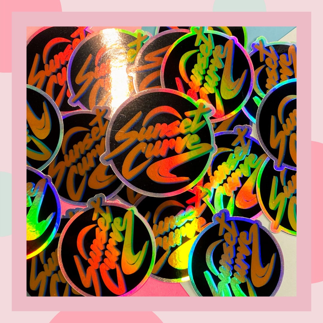 Holographic Sunset Curve Sticker || Julie and the Phantoms ...