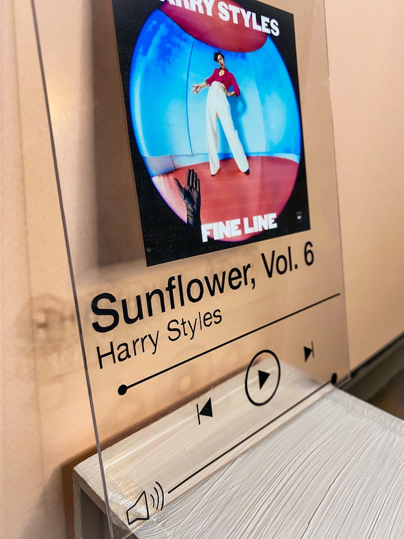 Custom Acrylic Song Poster Music Gifts - Etsy