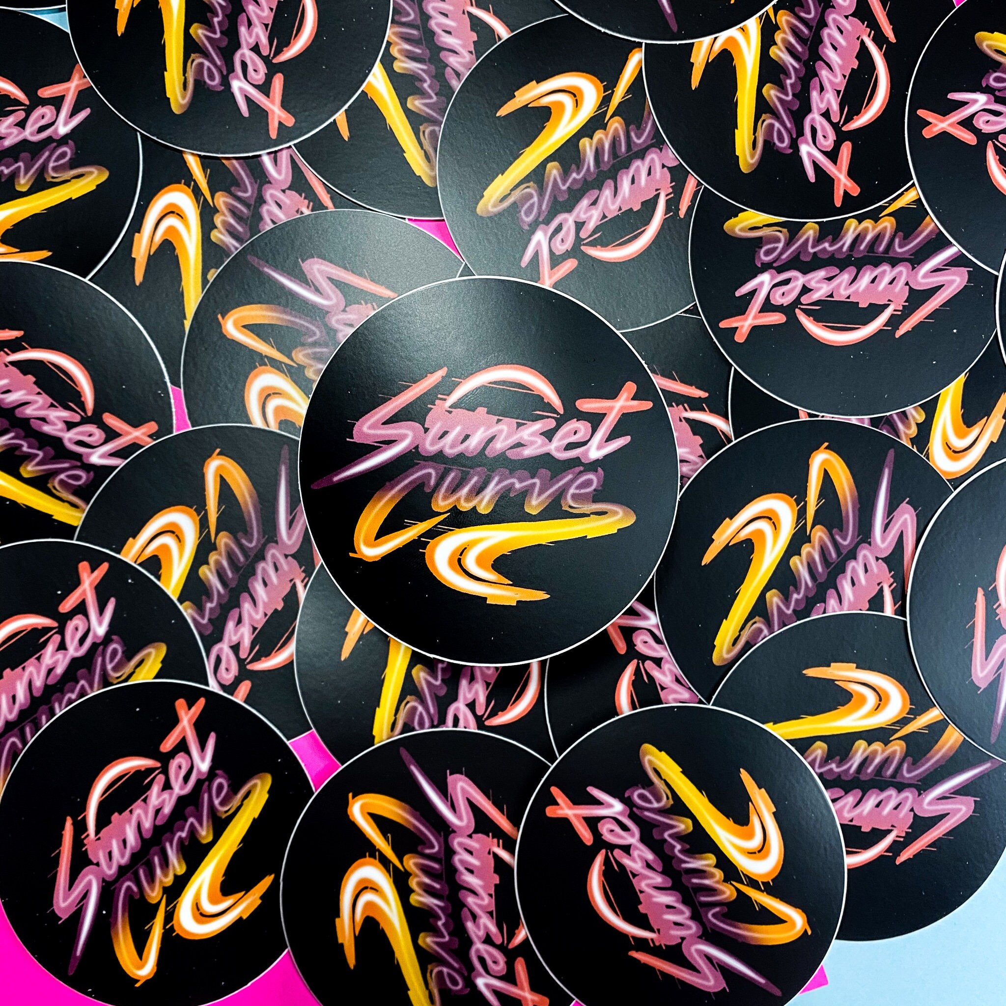 Sunset Curve Logo Sticker || Julie & the Phantoms || Waterproof || Pop ...