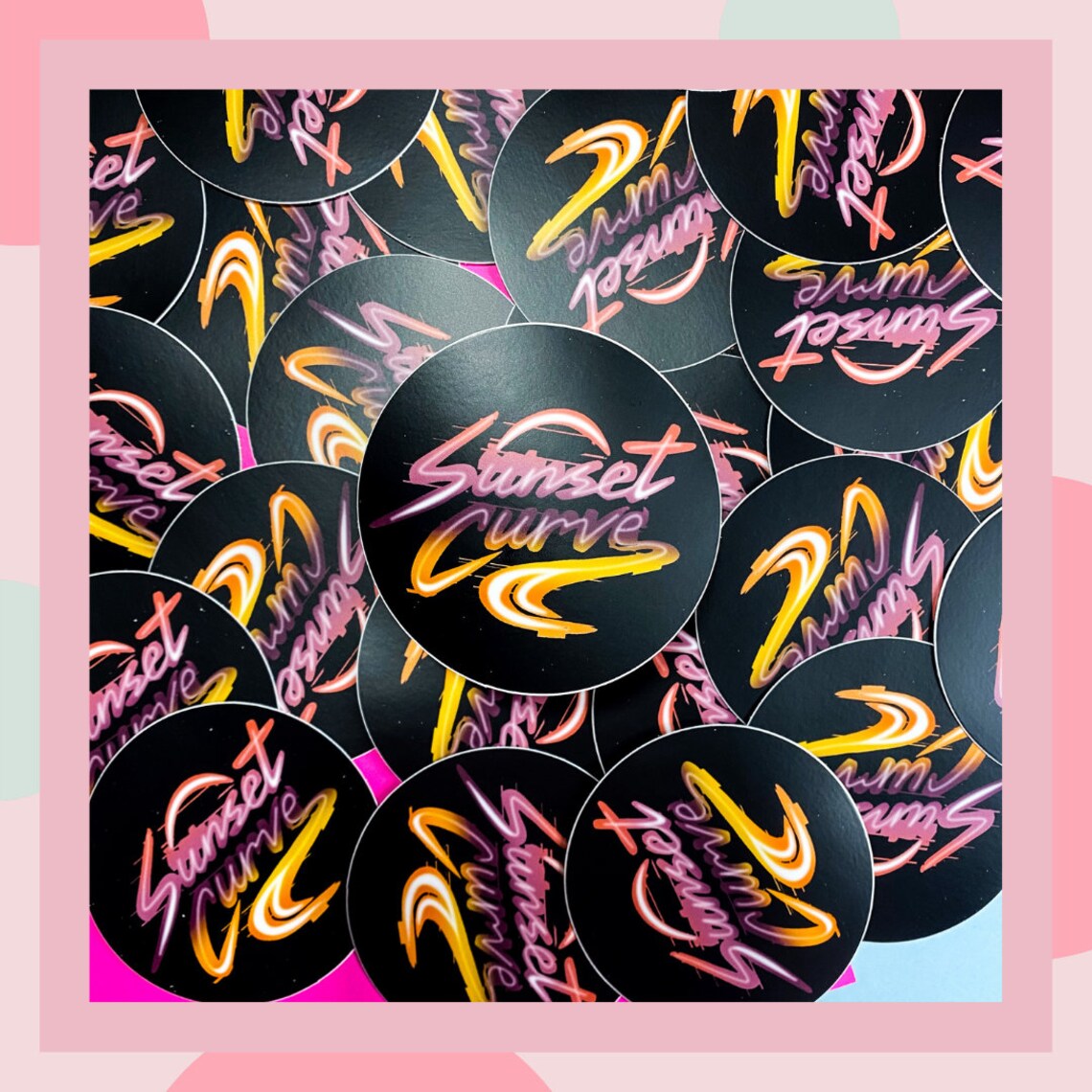 Sunset Curve Logo Sticker || Julie & the Phantoms || Waterproof || Pop ...