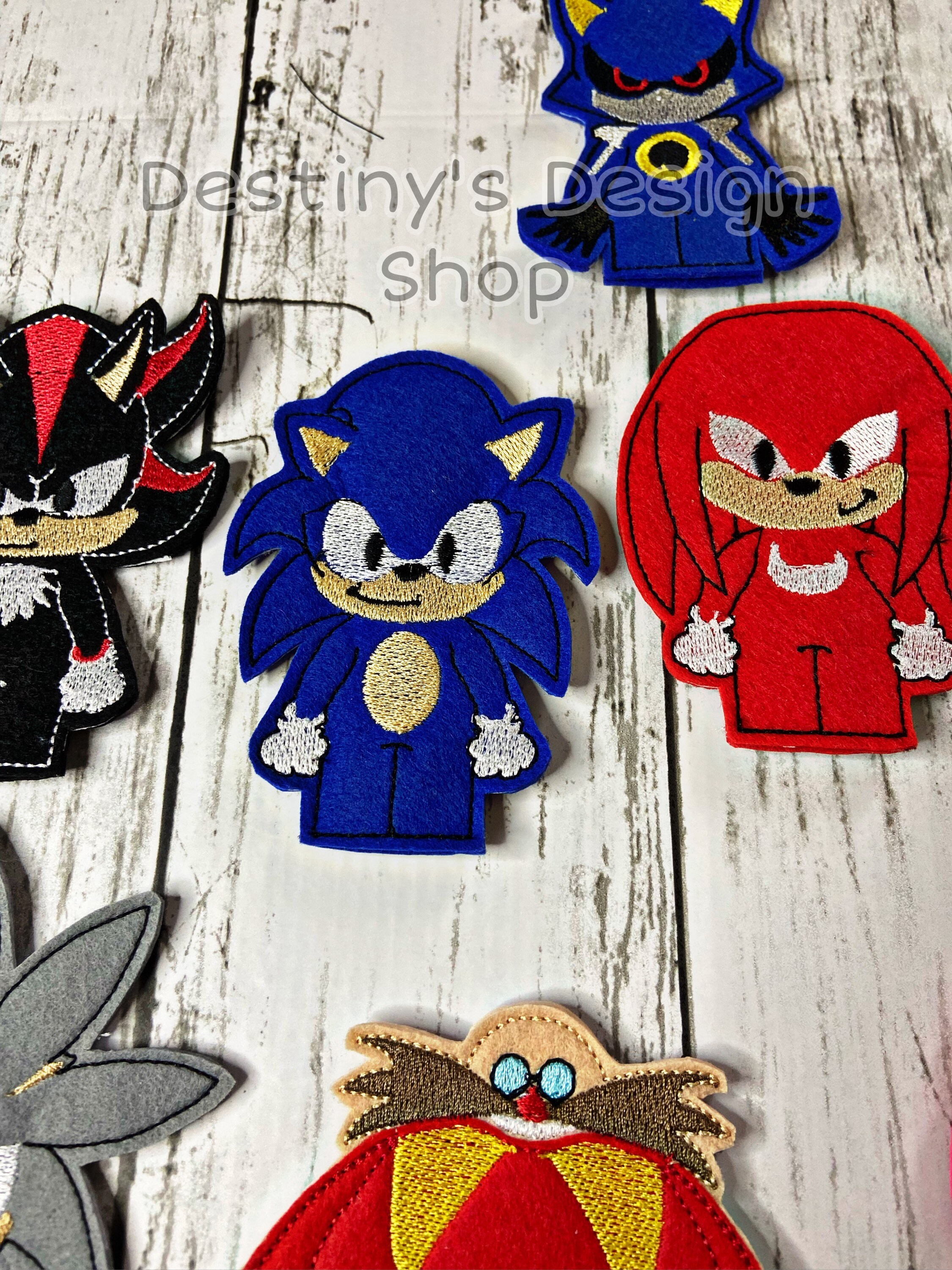 Sonic Finger Puppets Travel Toys Pretend Play Birthday Party ...