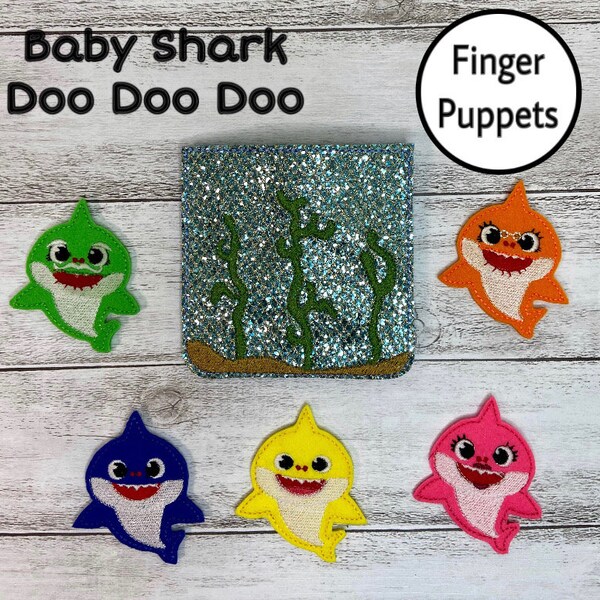 Shark Finger Puppet - Etsy
