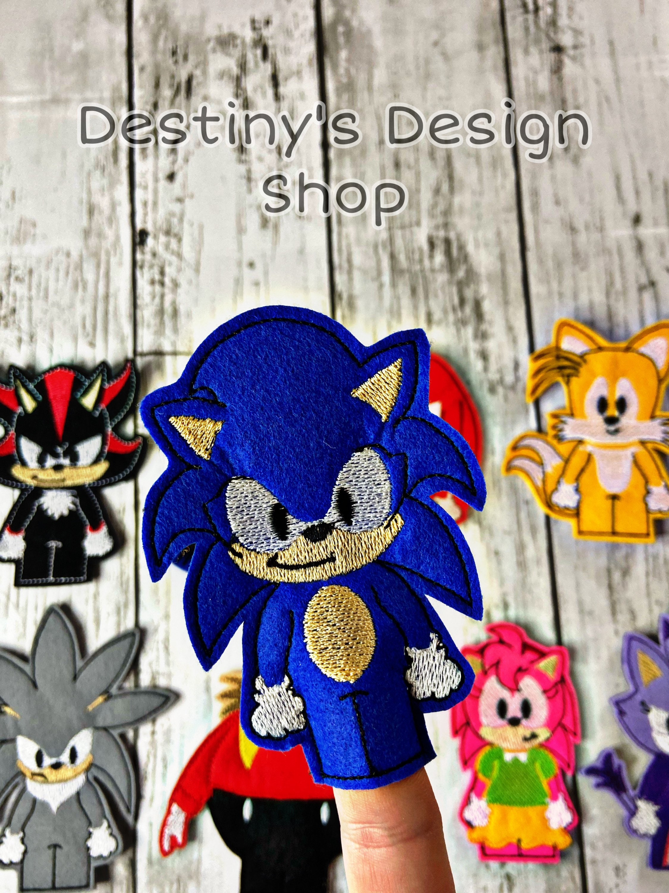 Sonic Finger Puppets Travel Toys Pretend Play Birthday Party ...