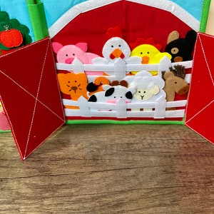 Felt Farm Quiet Book | Barnyard Book | Felt Animals | Pretend Garden ...