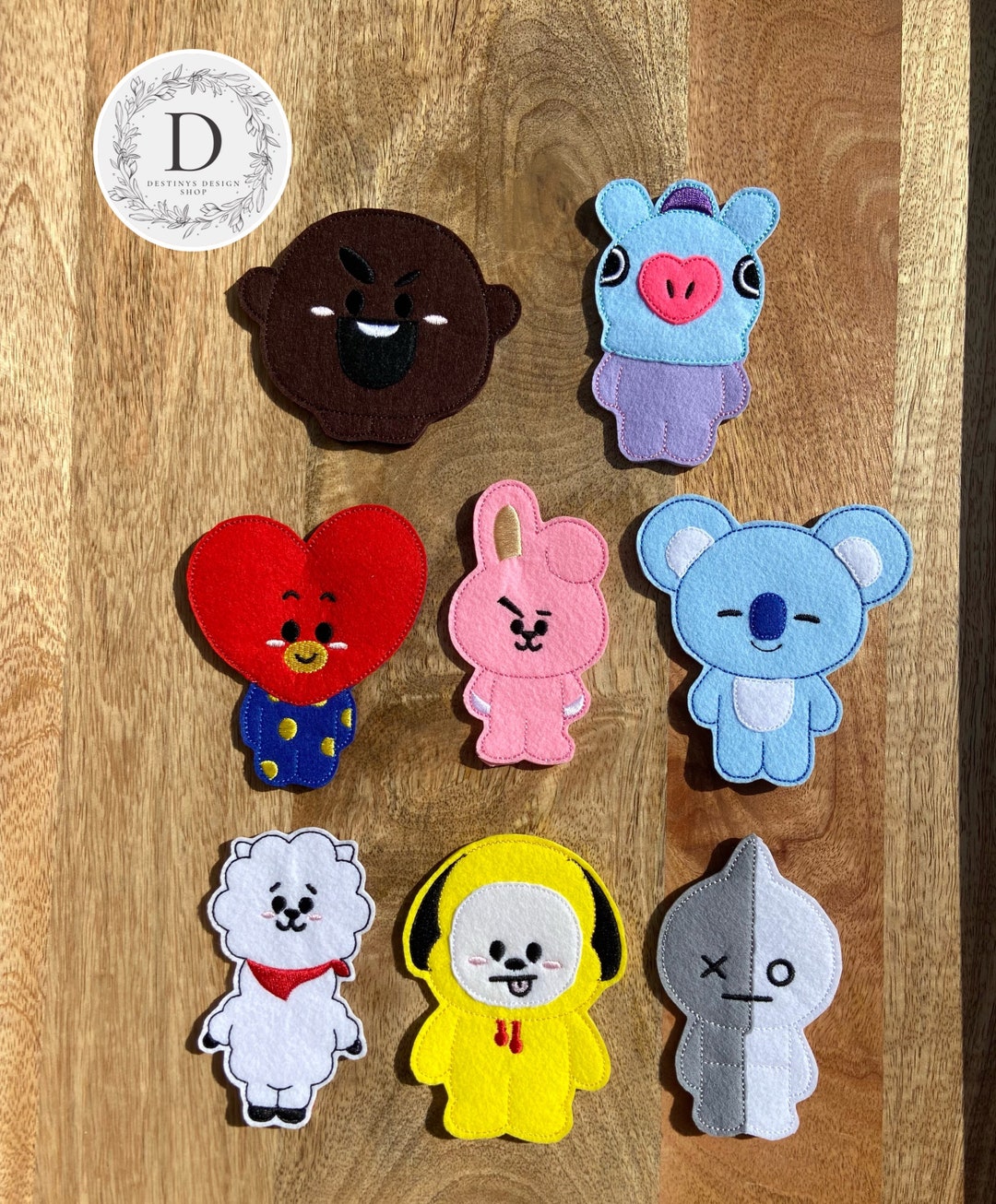 BT12 Finger Puppets Chimmy Cooky Koya Mang RJ Shooky Tata Van - Etsy