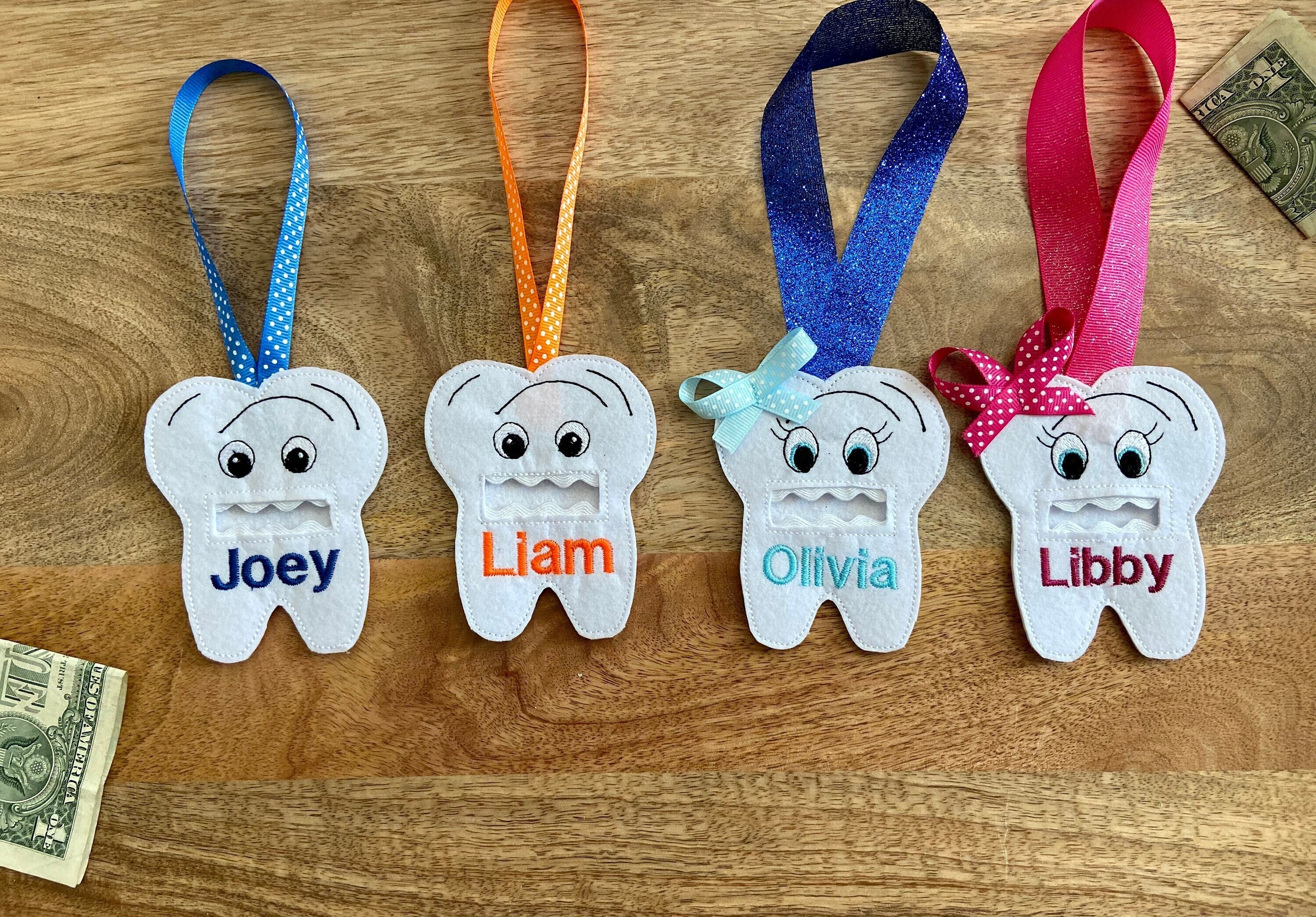 Personalized Tooth Fairy Pouch Tooth Fairy Pocket Holder Boys Tooth ...