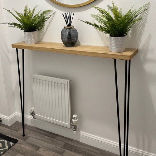 Rustic Console Table With Hairpin Legs Rustic Hallway Table - Etsy