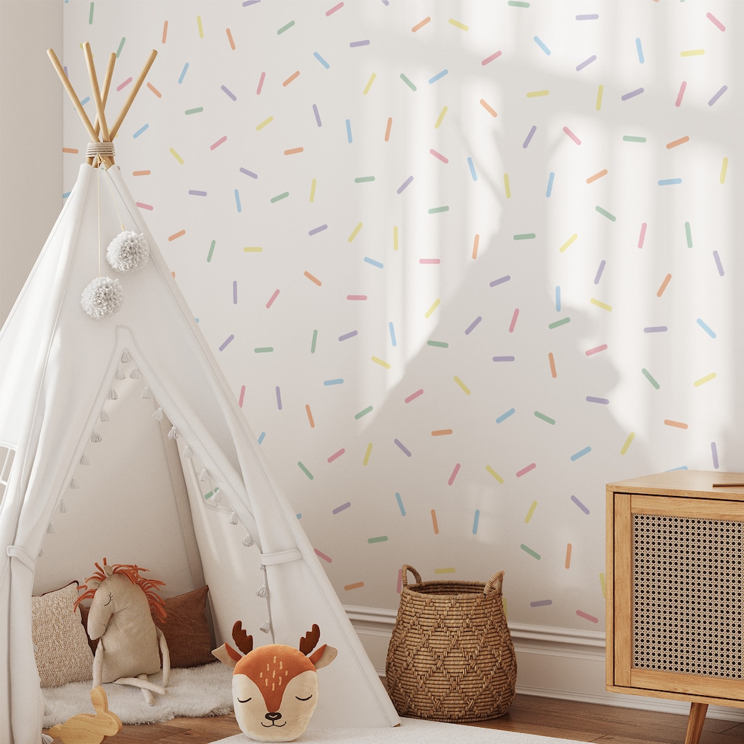 Pastel Sprinkle Wall Decals: Removable Nursery Decor Stickers - Etsy UK