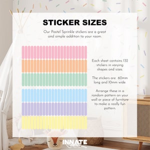 Pastel Sprinkle Wall Decals: Removable Nursery Decor Stickers - Etsy