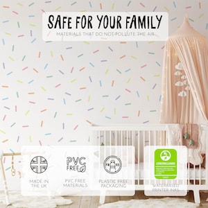 Pastel Sprinkle Wall Decals: Removable Nursery Decor Stickers - Etsy