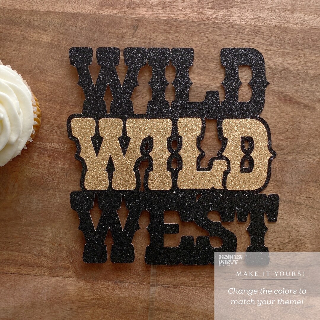 Wild West Cake Toppers, Wild West Cupcake Toppers, Wild West Birthday ...