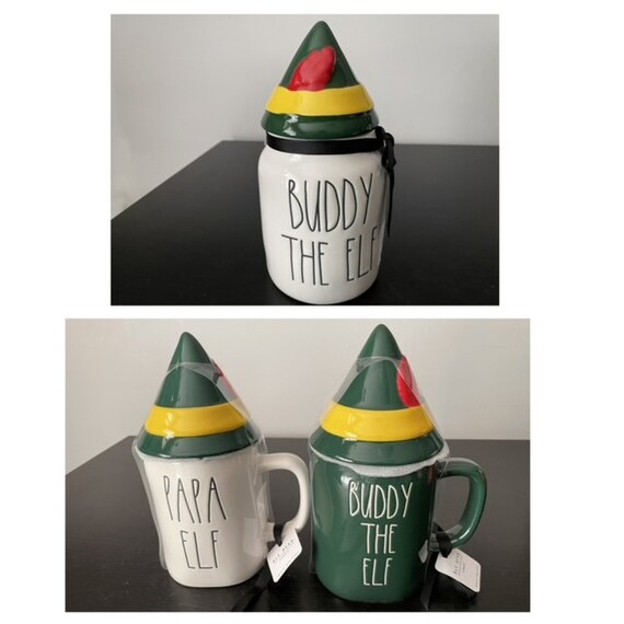 Rae Dunn Buddy the Elf Mug with Topper - munimoro.gob.pe
