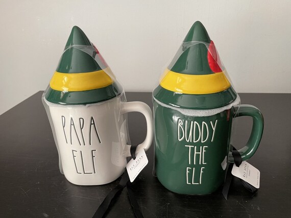 Rae Dunn Buddy the Elf Mug with Topper - munimoro.gob.pe