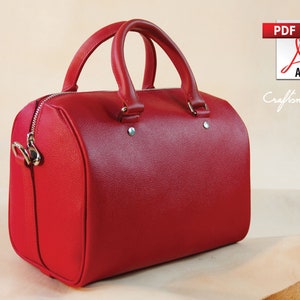 Leather Bag Pattern (PDF Files): Boston/ Speedy (with How to Guide) - Etsy